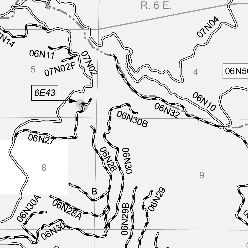 Six Rivers MVUM - Lower Trinity (north-central) Map by US Forest ...