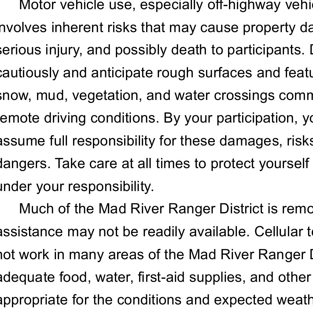 Six Rivers MVUM - Lower Trinity (north) Map by US Forest Service R5 ...