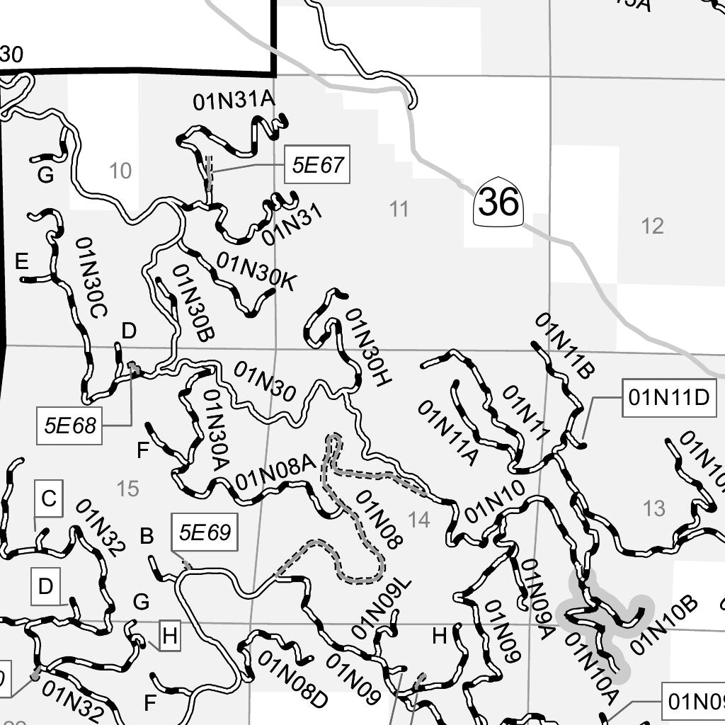 Six Rivers MVUM - Mad River (north) Map by US Forest Service R5 ...