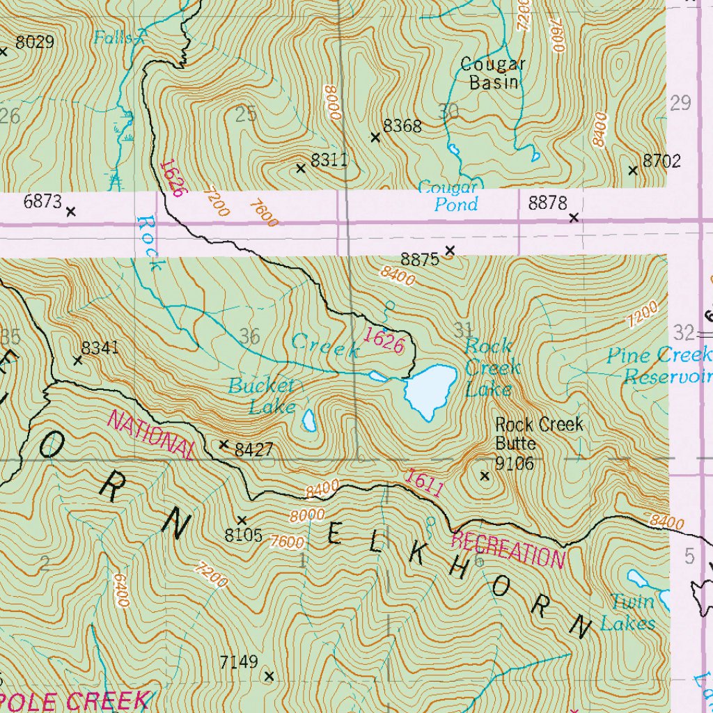 Baker Ranger District Map by US Forest Service R6 Pacific Northwest ...
