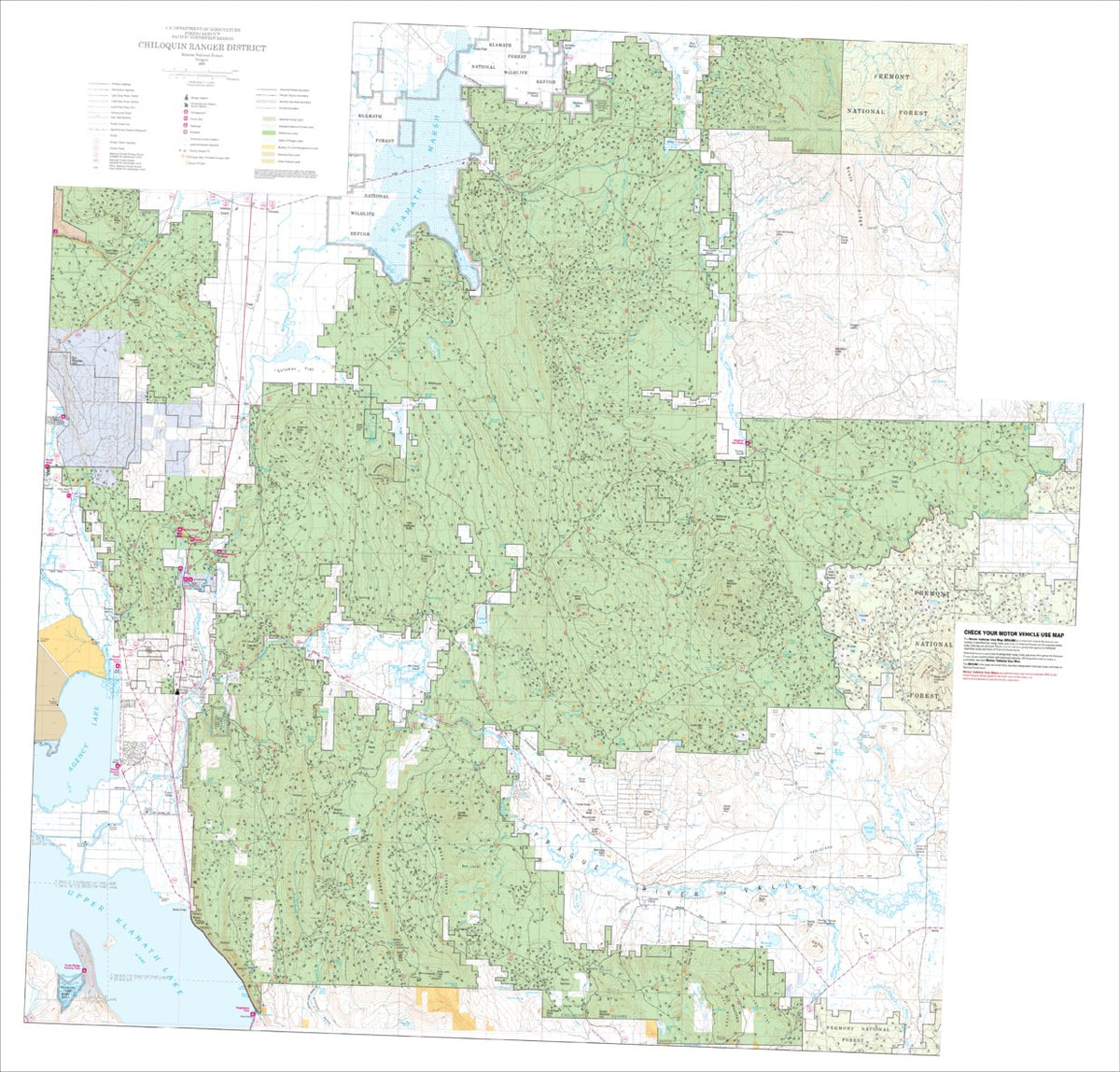 Chiloquin Ranger District Map by US Forest Service R6 Pacific Northwest ...