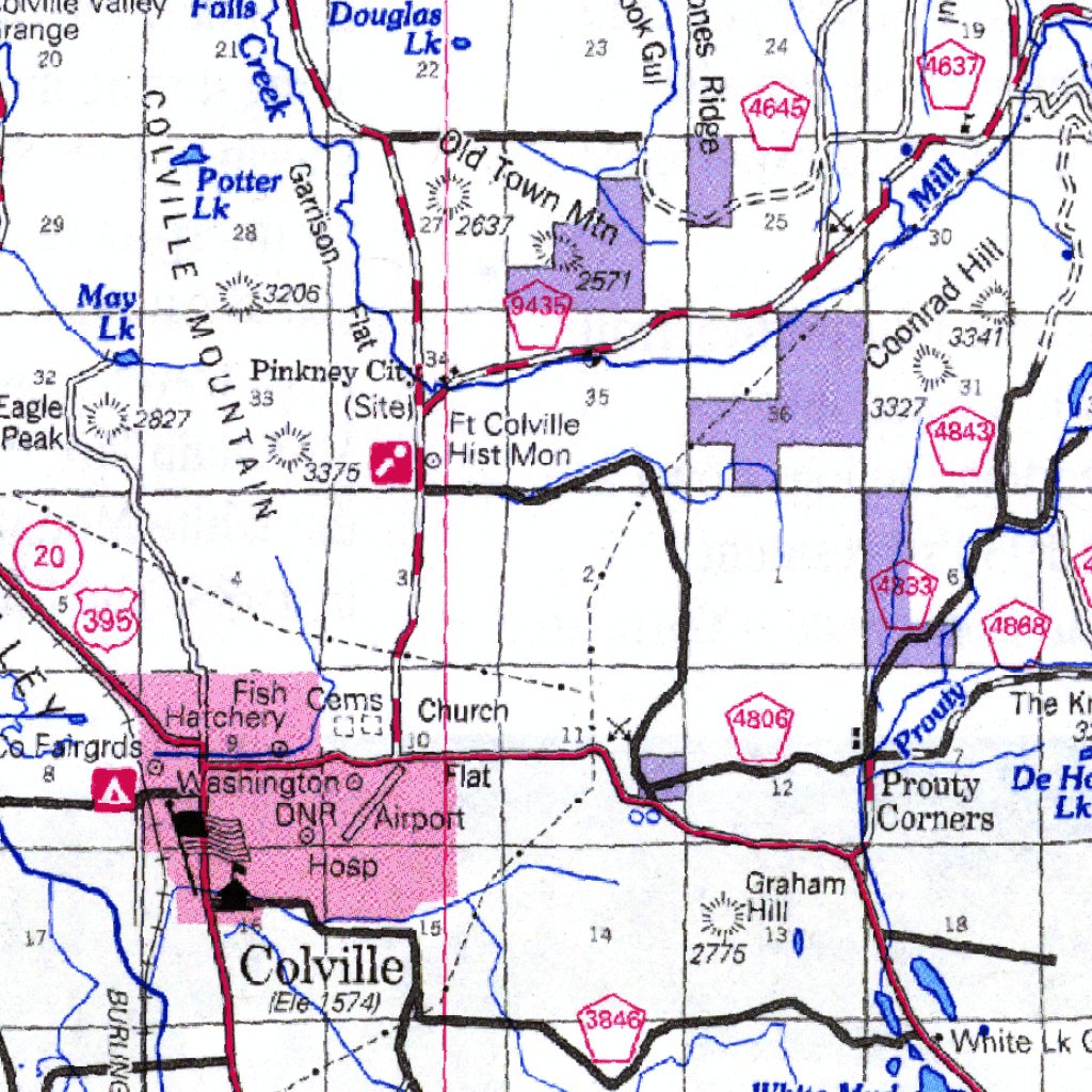 Colville National Forest Visitor Map by US Forest Service R6 Pacific ...
