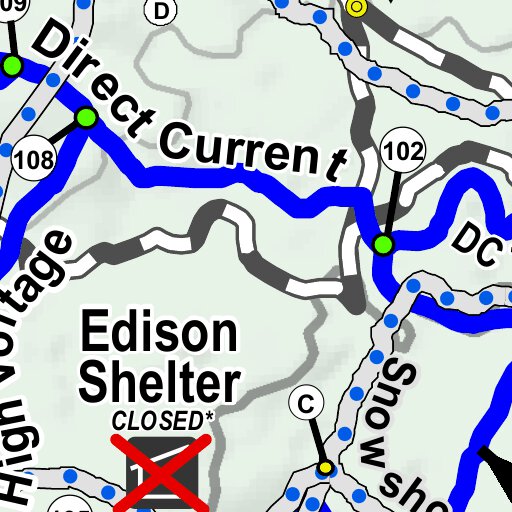 Deschutes NF - Edison Sno-Park Ski/Snowshoe Trails Map by US Forest ...
