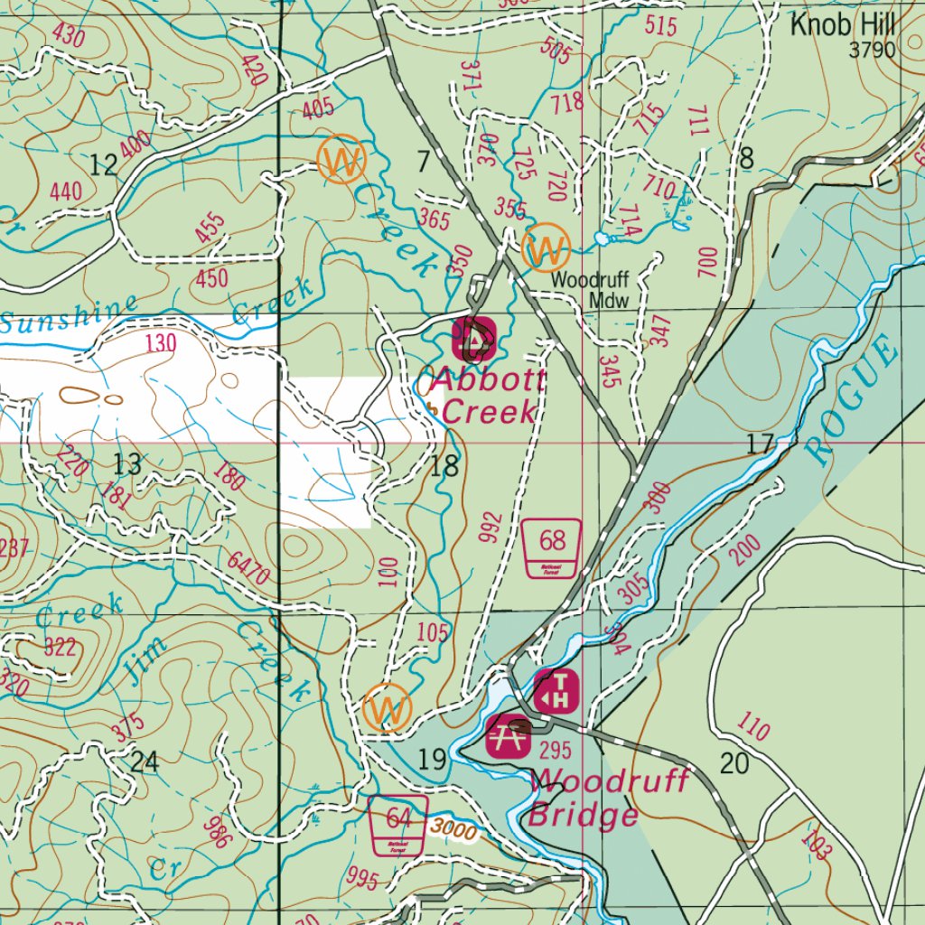 High Cascades Ranger District Map North by US Forest Service R6 Pacific ...