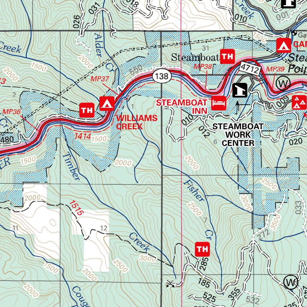 North Umpqua Ranger District Map by US Forest Service Pacific Northwest ...