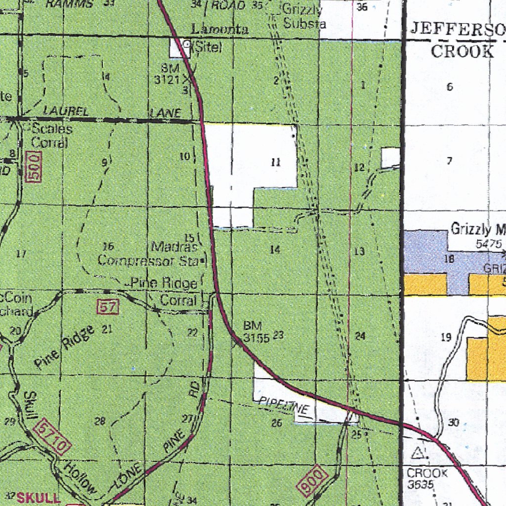 Ochoco National Forest Visitor Map West by US Forest Service R6 Pacific ...