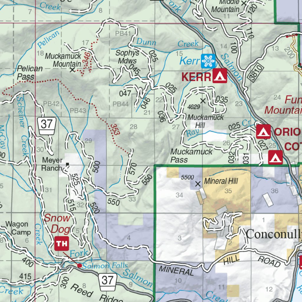 Okanogan Country Recreation Map East by US Forest Service R6 Pacific ...