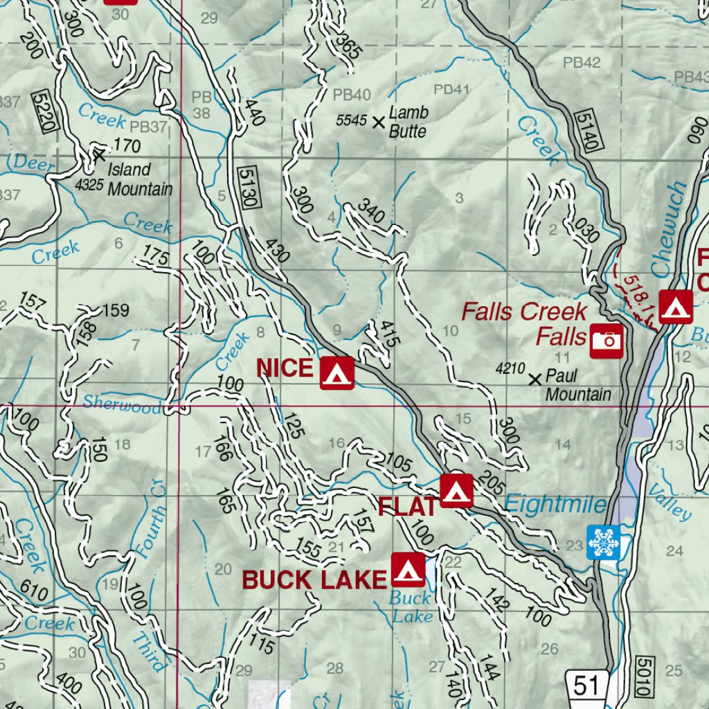 Okanogan Country Recreation Map West by US Forest Service R6 Pacific ...