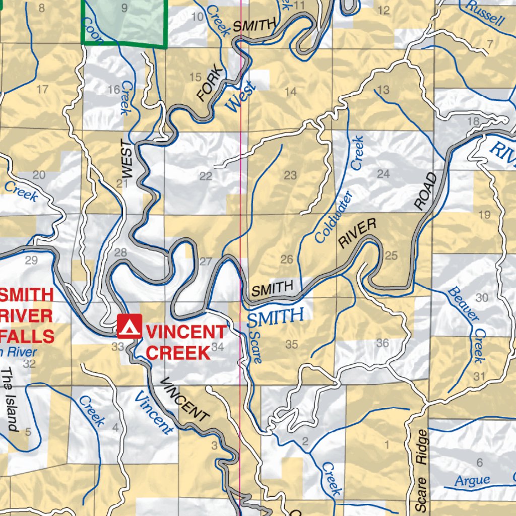 Oregon Central Coast Recreation Map South by US Forest Service R6 ...