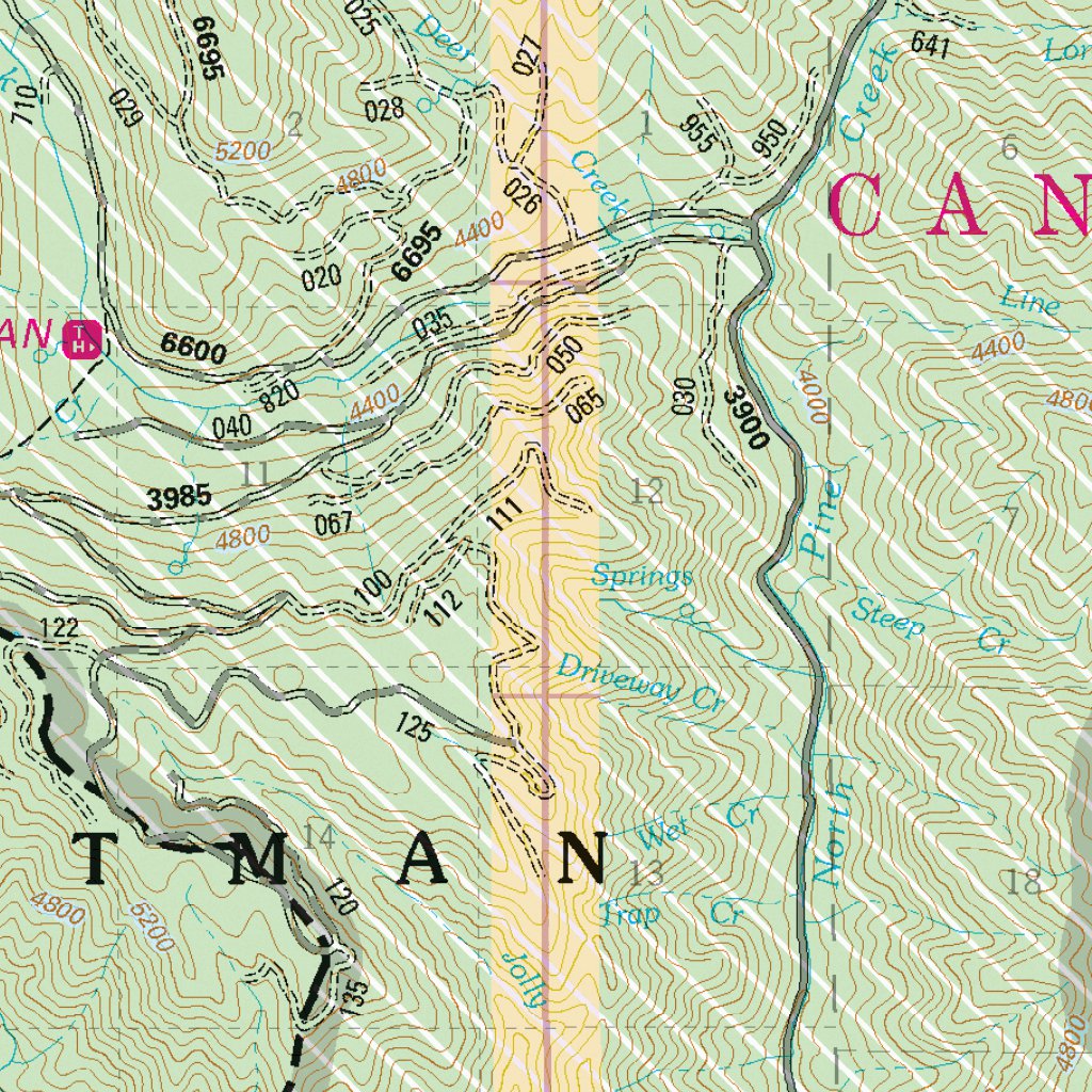 Pine Ranger District Map by US Forest Service R6 Pacific Northwest ...