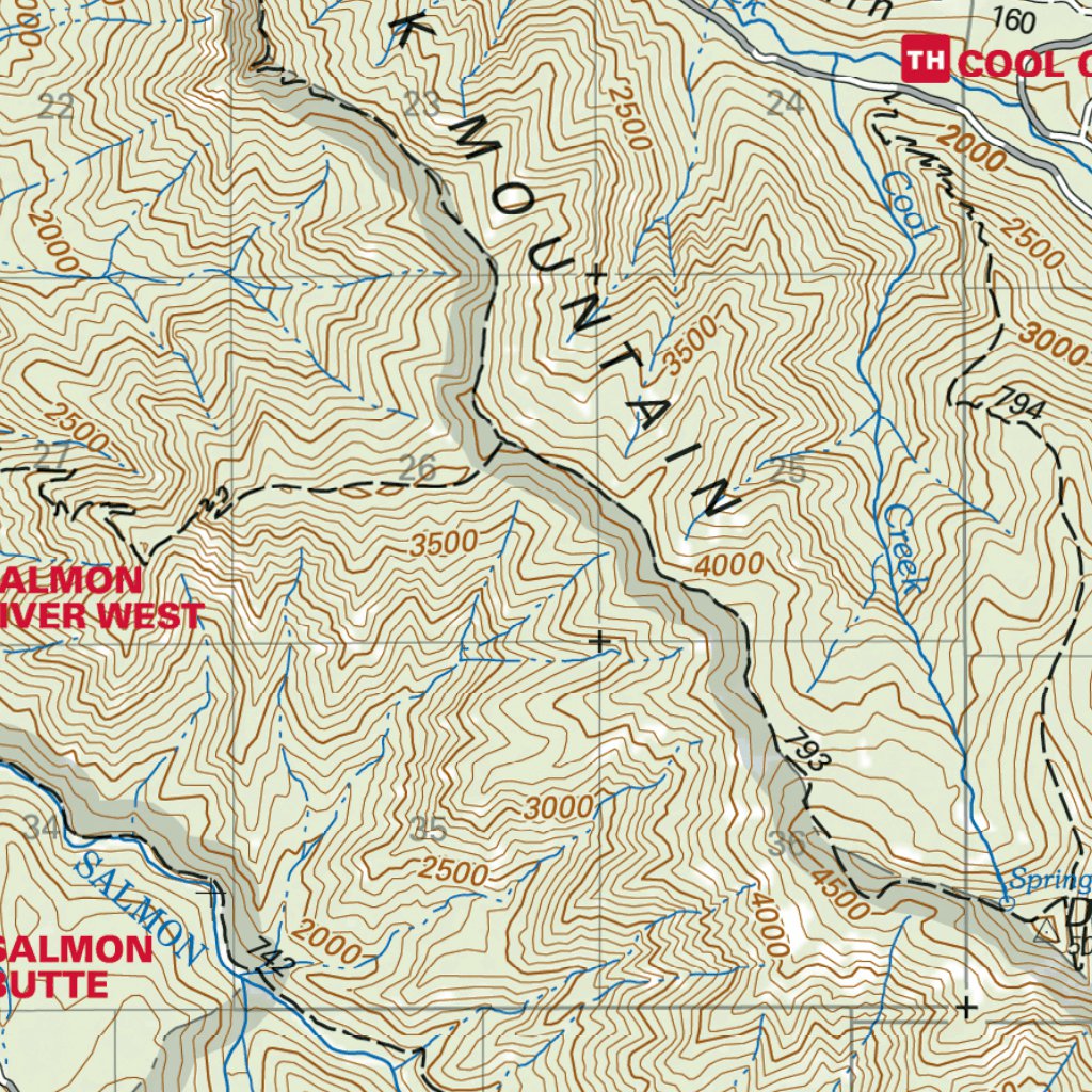 Salmon-Huckleberry, Bull of the Woods, Opal Creek Wilderness Map ...