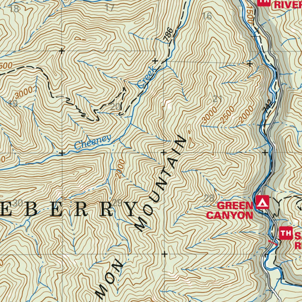 Salmon-Huckleberry, Bull of the Woods, Opal Creek Wilderness Map - Salmon-Huckleberry Half by US ...