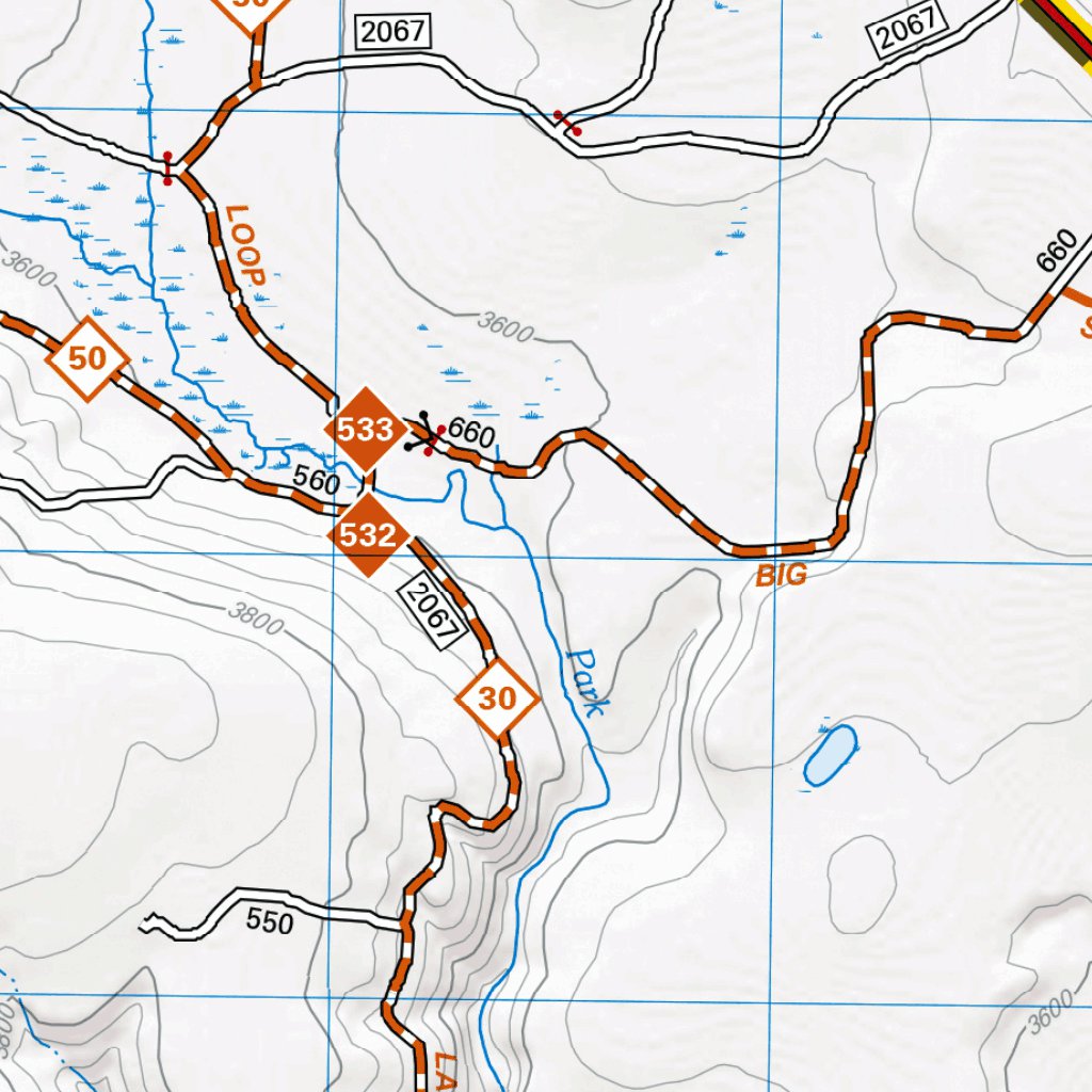 Santiam Pass Winter Recreation Map West by US Forest Service R6 Pacific ...