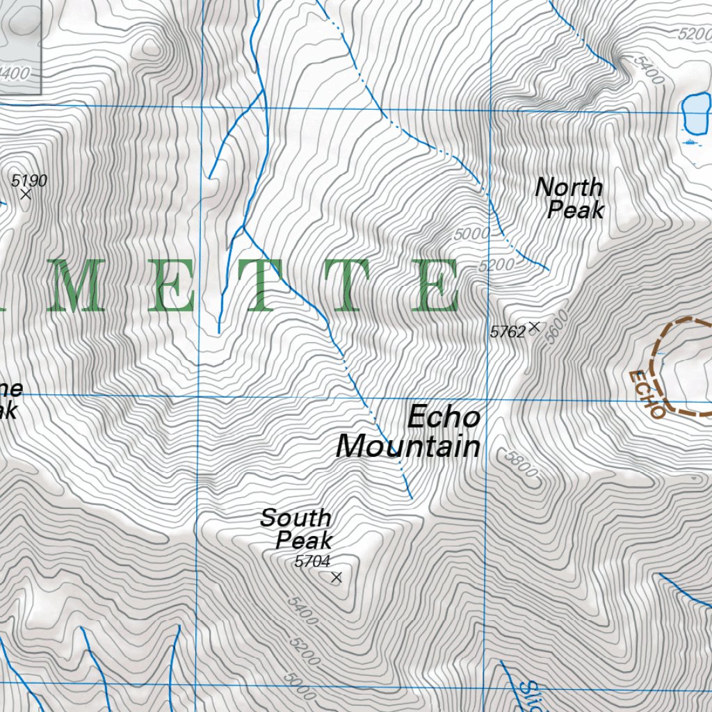 Santiam Pass Winter Recreation Map West by US Forest Service R6 Pacific ...