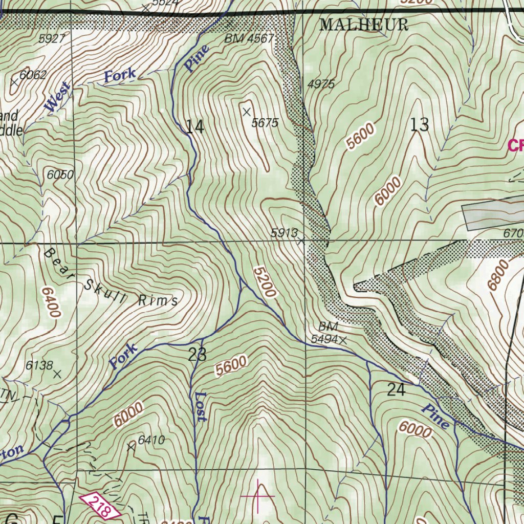 Strawberry Mountain Wilderness Map by US Forest Service R6 Pacific ...