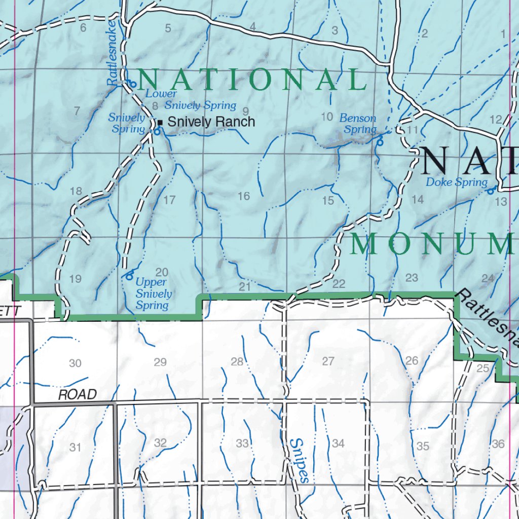 Upper Columbia Plateau Recreation Map South by US Forest Service R6 ...