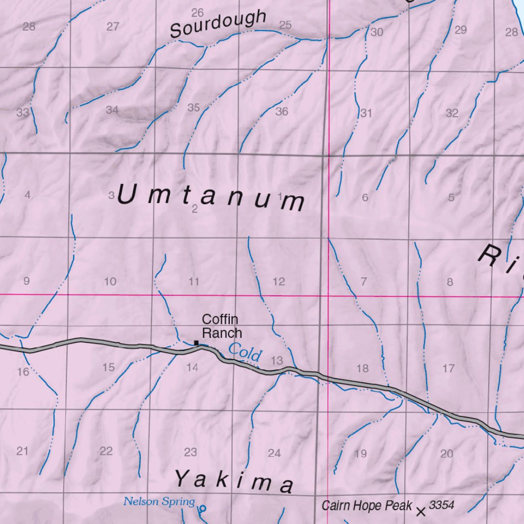 Upper Columbia Plateau Recreation Map South by US Forest Service R6 ...