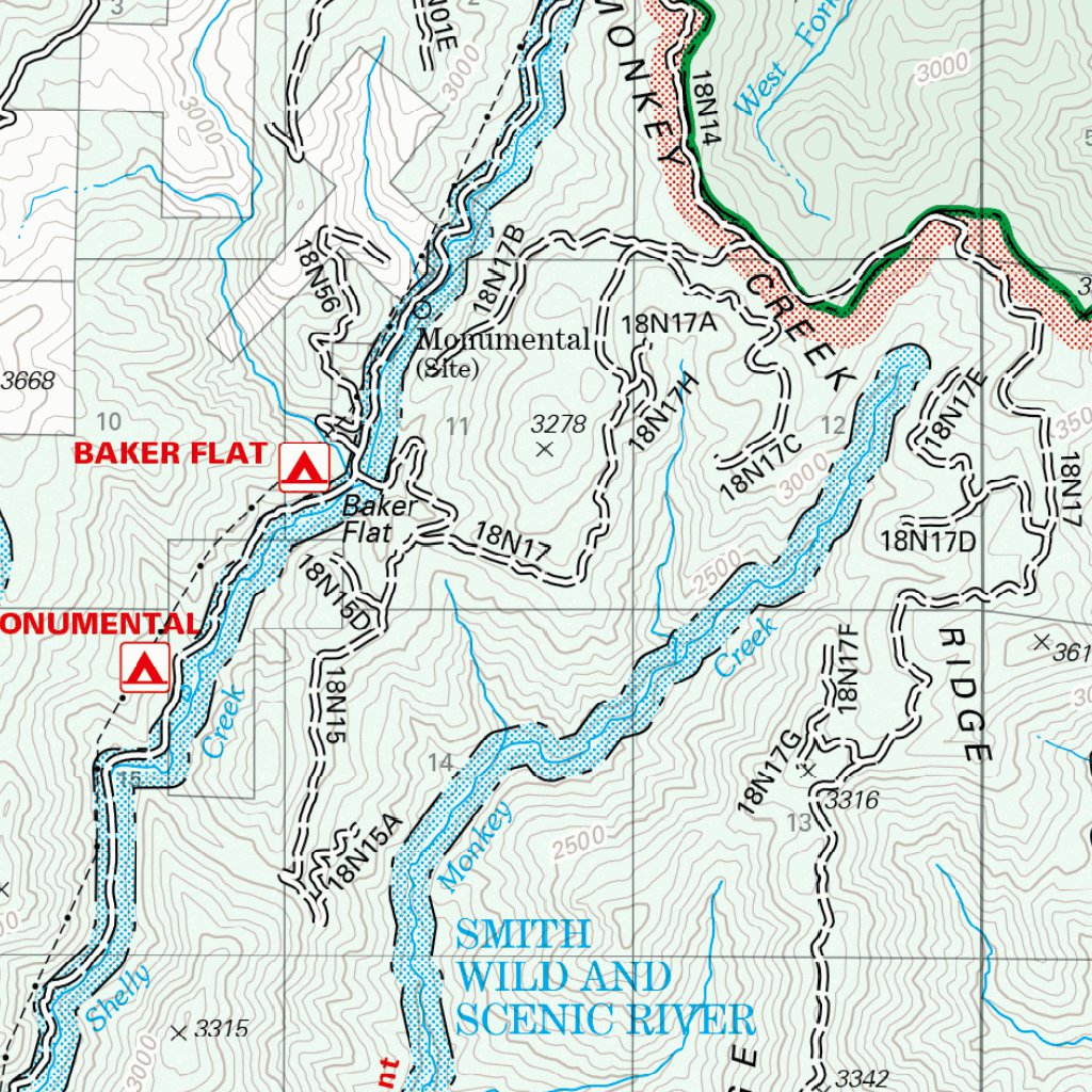 Wild Rivers Ranger District Map South by US Forest Service R6 Pacific ...