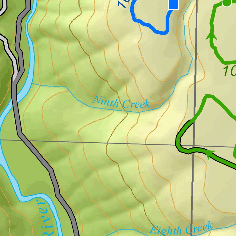 Willamette NF - Huckleberry Flats Motorized Trail System Map by US ...