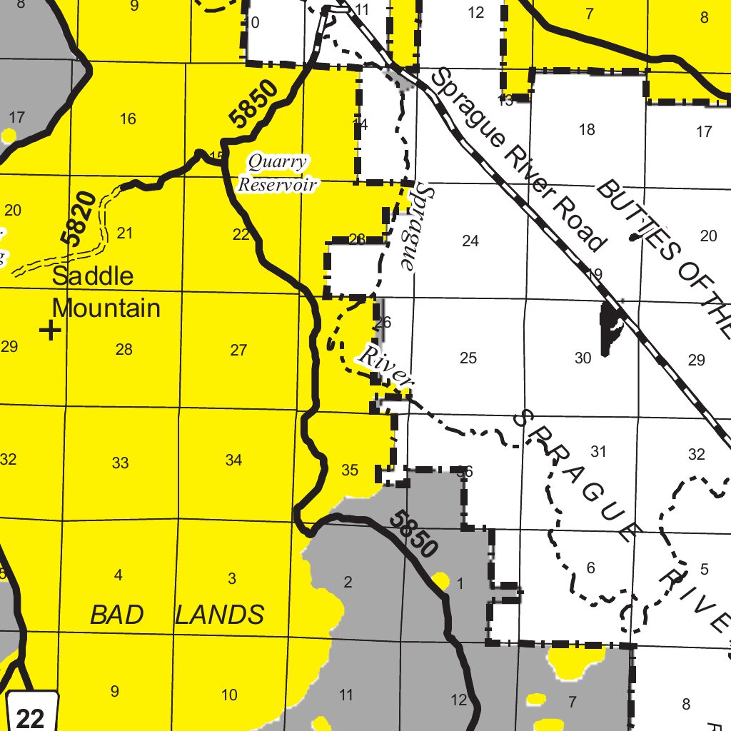 Winema NF - South Chiloquin RD and Klamath RD - Firewood Map by US ...