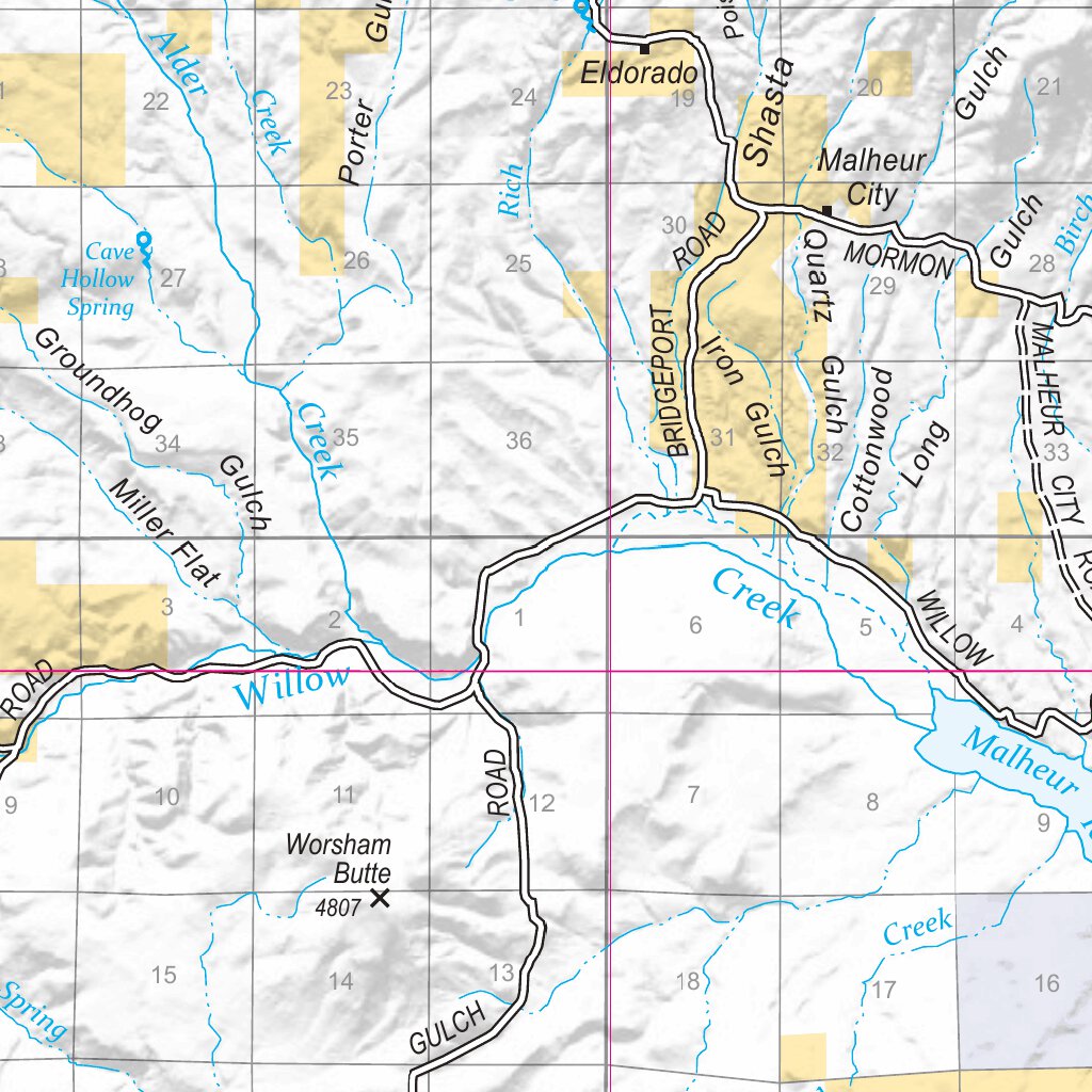 Malheur River Country Recreation Map North by US Forest Service R6 ...