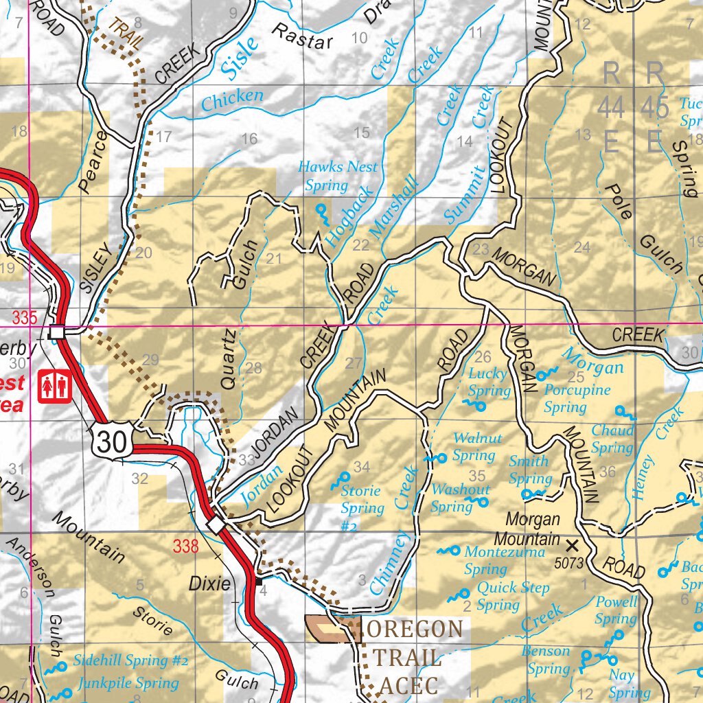 Malheur River Country Recreation Map North by US Forest Service R6 ...
