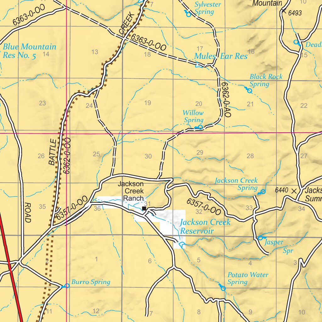 Owyhee Canyon Country Recreation Map South by US Forest Service R6 ...