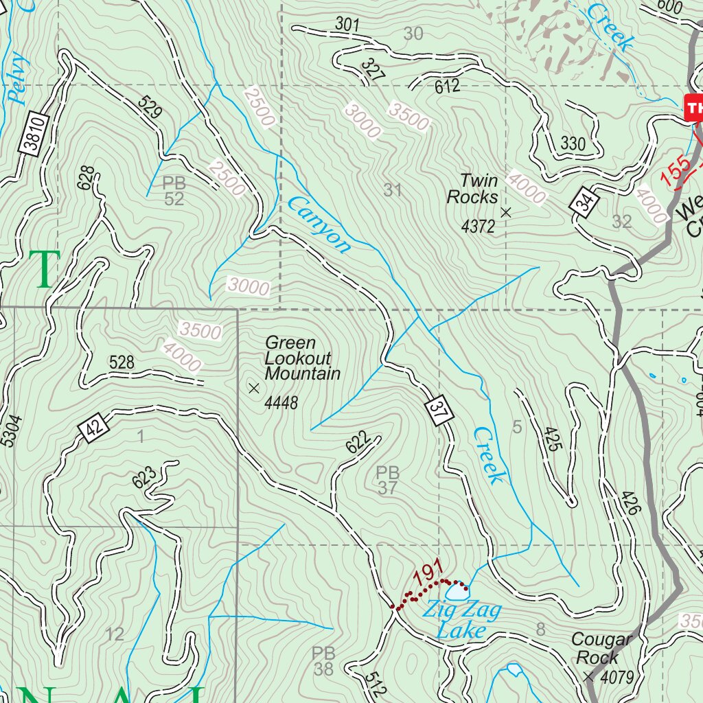 Mount Adams Ranger District Map South by US Forest Service R6 Pacific ...