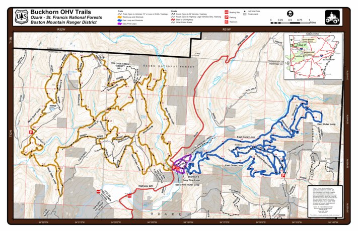 Buckhorn OHV Trail - Ozark National Forest, Boston Mountain Ranger ...