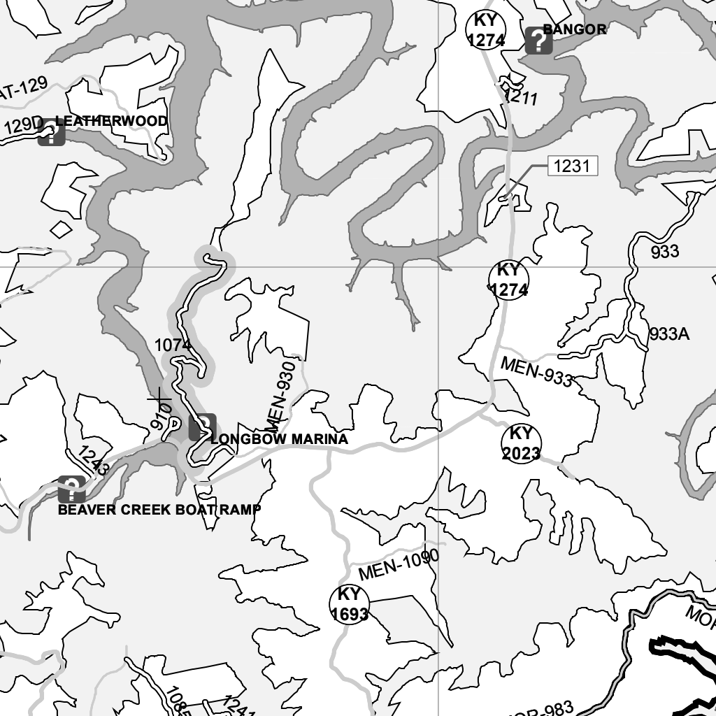 Motor Vehicle Use Map, MVUM, Cumberland District, Daniel Boone National ...