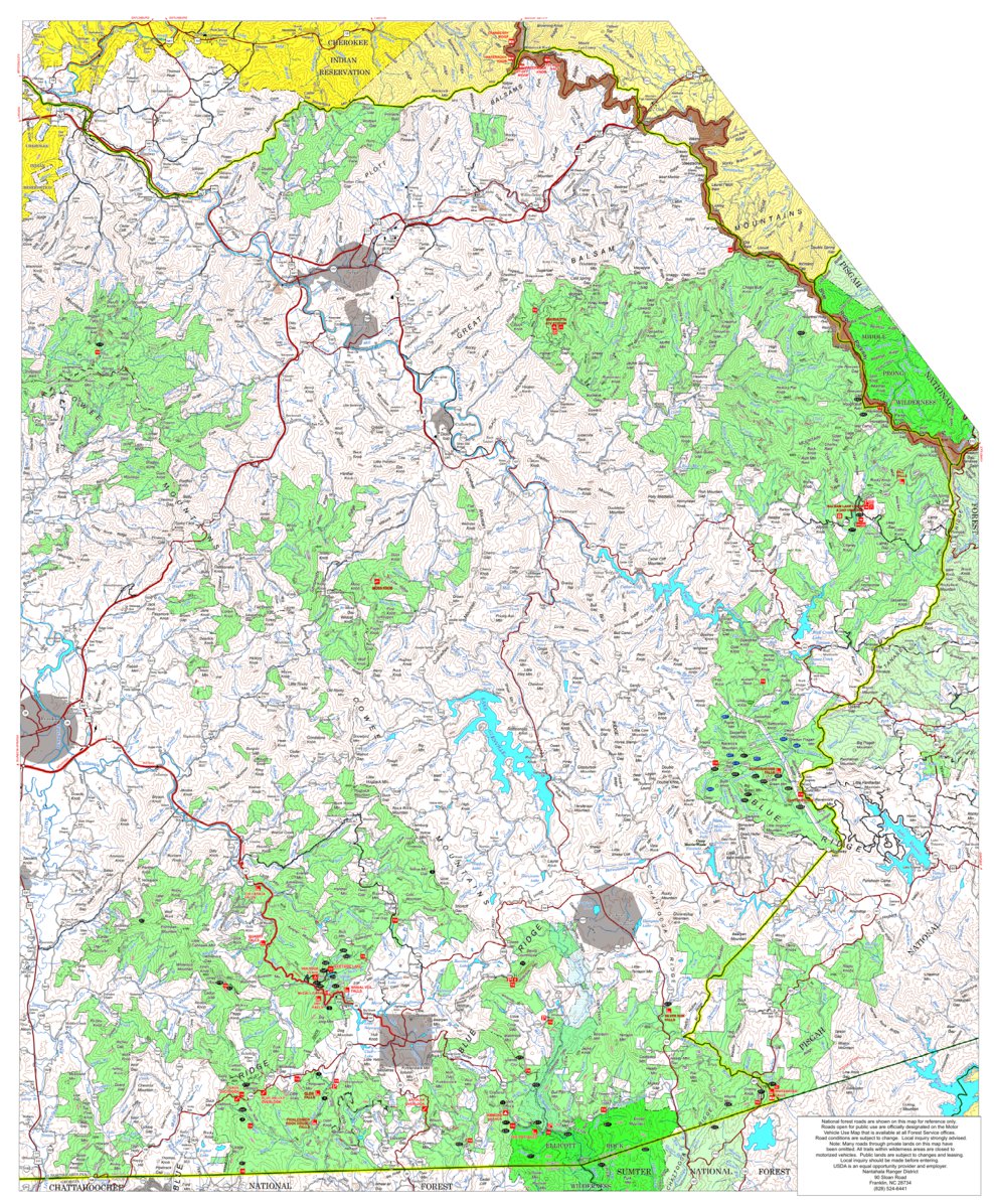 Nantahala National Forest (Nantahala Ranger District East) map by US ...