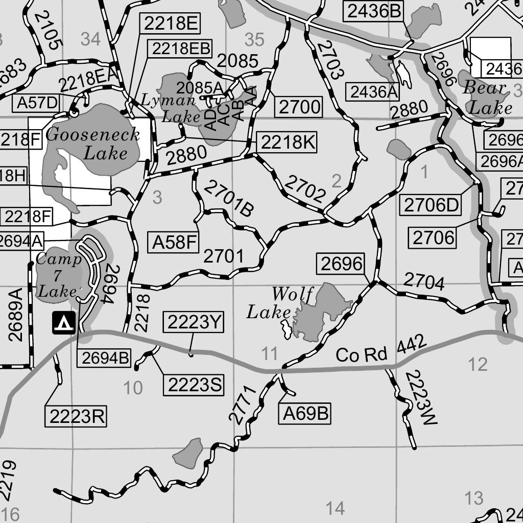 Hiawatha NF MVUM - Rapid River Map by US Forest Service R9 | Avenza Maps