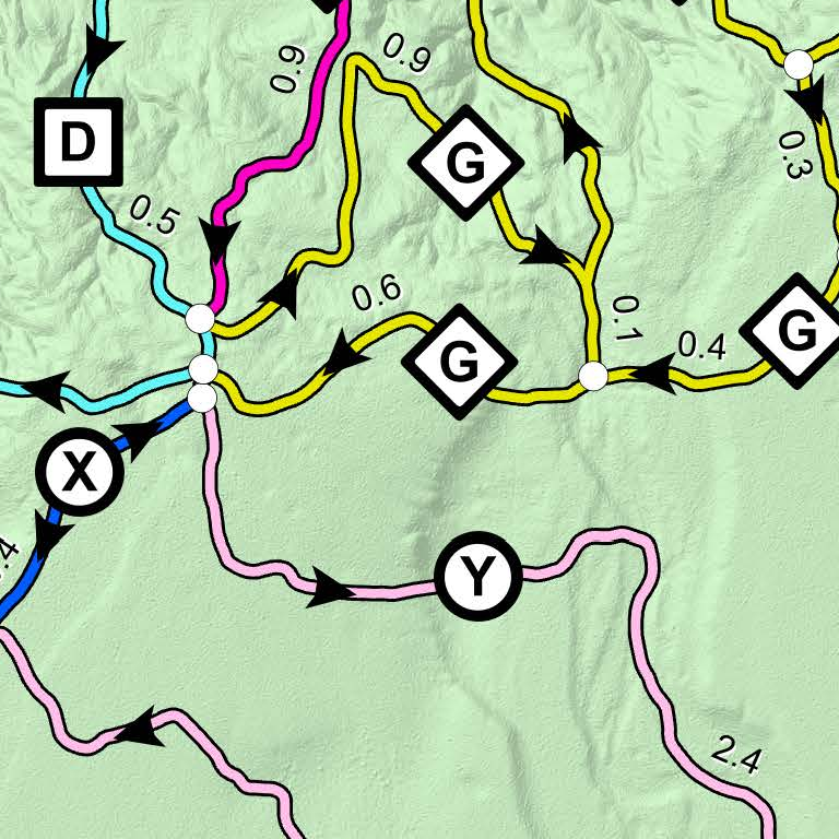 Hiawatha NF – Valley Spur Cross Country Ski Trails Map by US Forest ...
