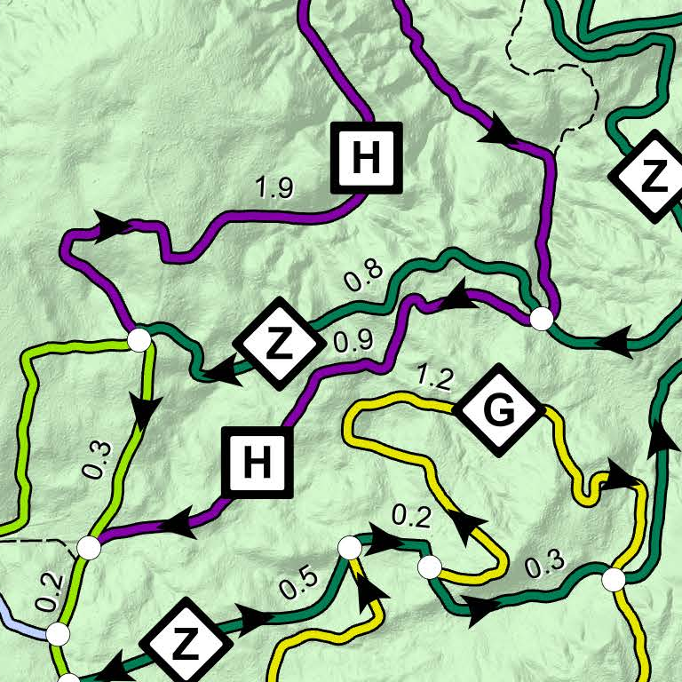 Hiawatha NF – Valley Spur Cross Country Ski Trails Map by US Forest ...