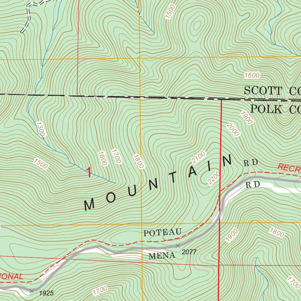 Acorn, AR FSTopo Legacy Map by US Forest Service - Topo | Avenza Maps