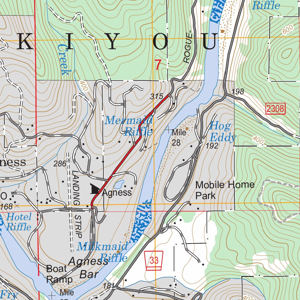 Agness, OR FSTopo Legacy Map by US Forest Service - Topo | Avenza Maps