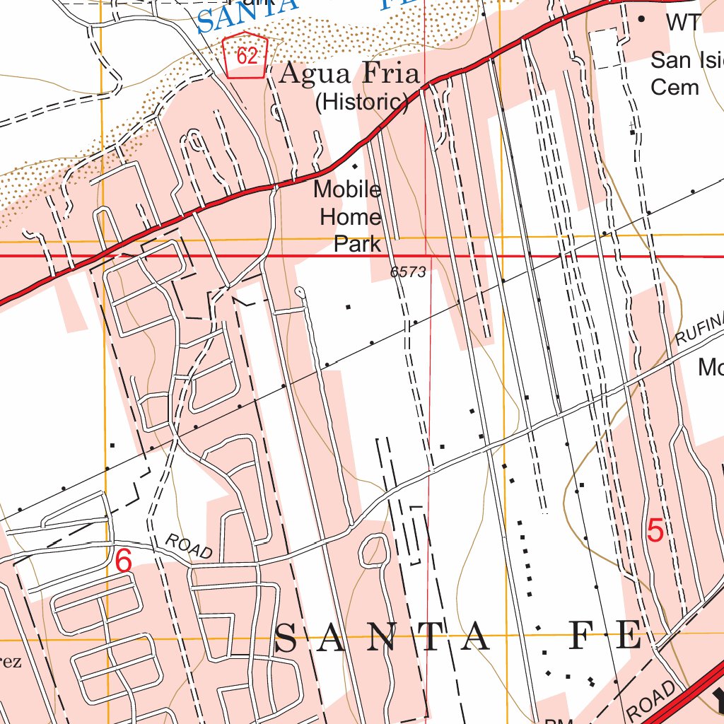 Agua Fria, NM FSTopo Legacy Map by US Forest Service - Topo | Avenza Maps