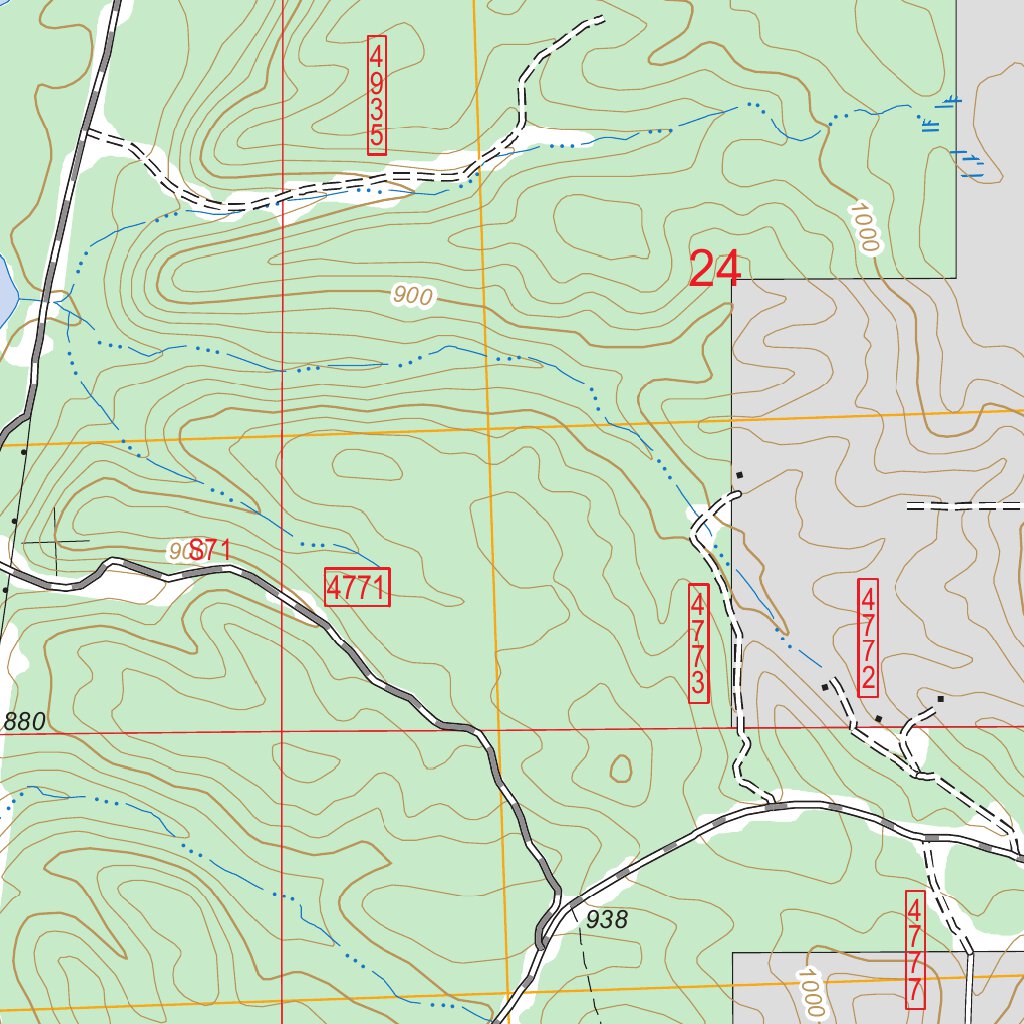 Alcona Dam Pond, MI FSTopo Legacy Map by US Forest Service - Topo ...