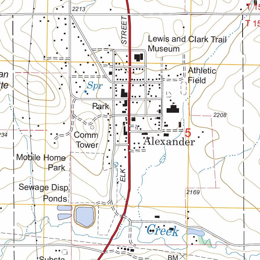 Alexander, ND FSTopo Legacy Map by US Forest Service - Topo | Avenza Maps
