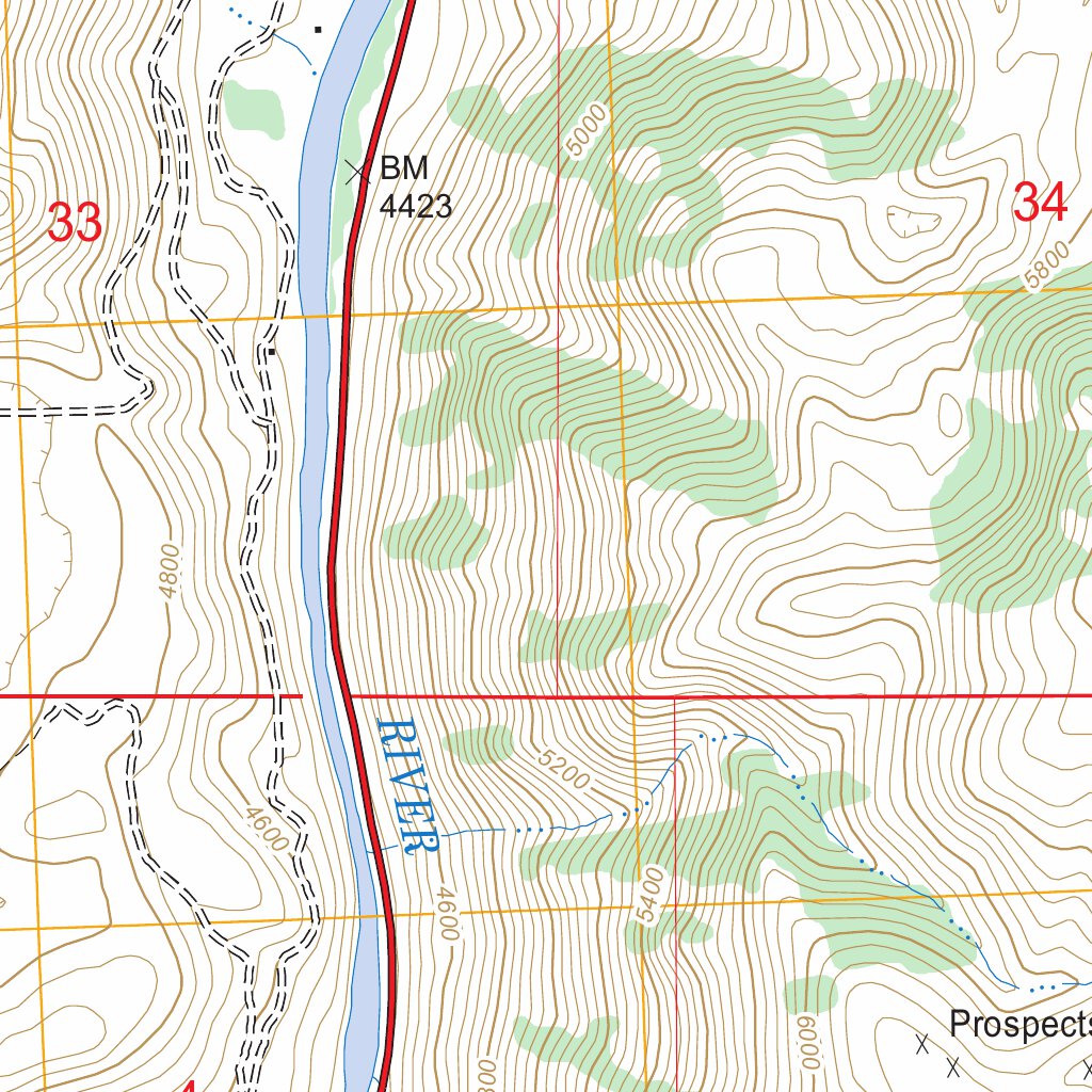Allison Creek, ID FSTopo Legacy Map by US Forest Service - Topo ...