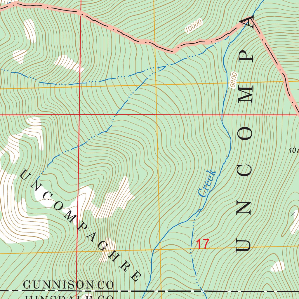 Alpine Plateau, CO FSTopo Legacy Map by US Forest Service - Topo ...