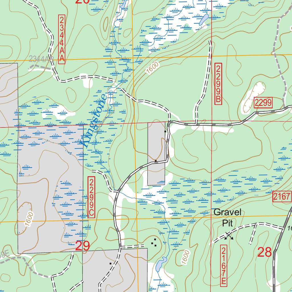 Alvin SE, WI FSTopo Legacy Map by US Forest Service - Topo | Avenza Maps