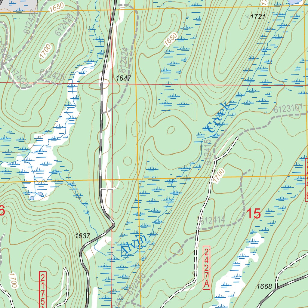Alvin, WI FSTopo Legacy Map by US Forest Service - Topo | Avenza Maps