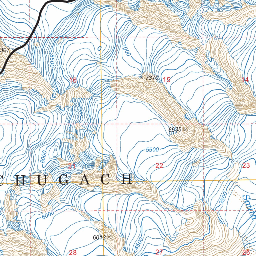Anchorage B-3, AK FSTopo Legacy Map by US Forest Service - Topo ...