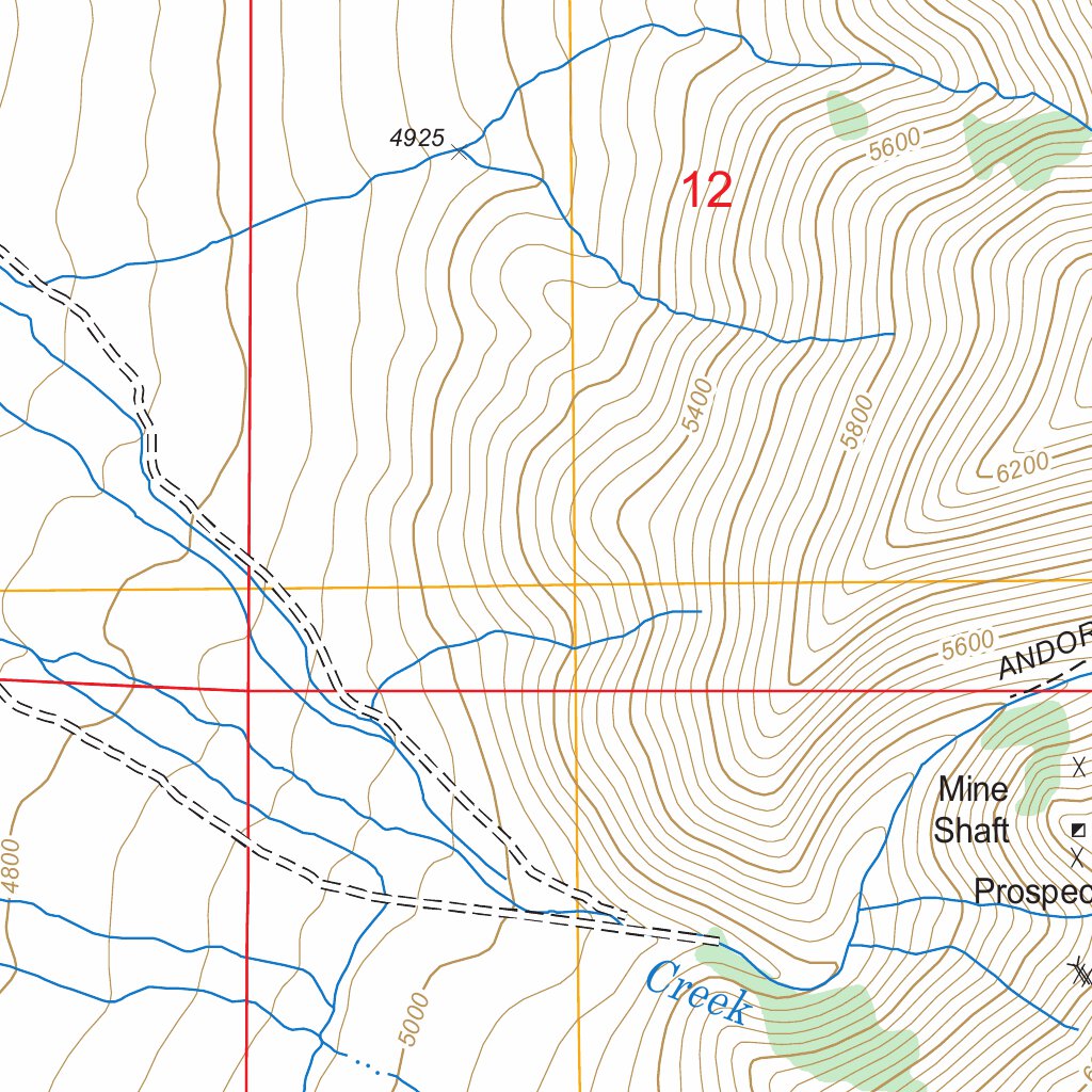 Andorno Ranch, NV FSTopo Legacy Map by US Forest Service - Topo ...
