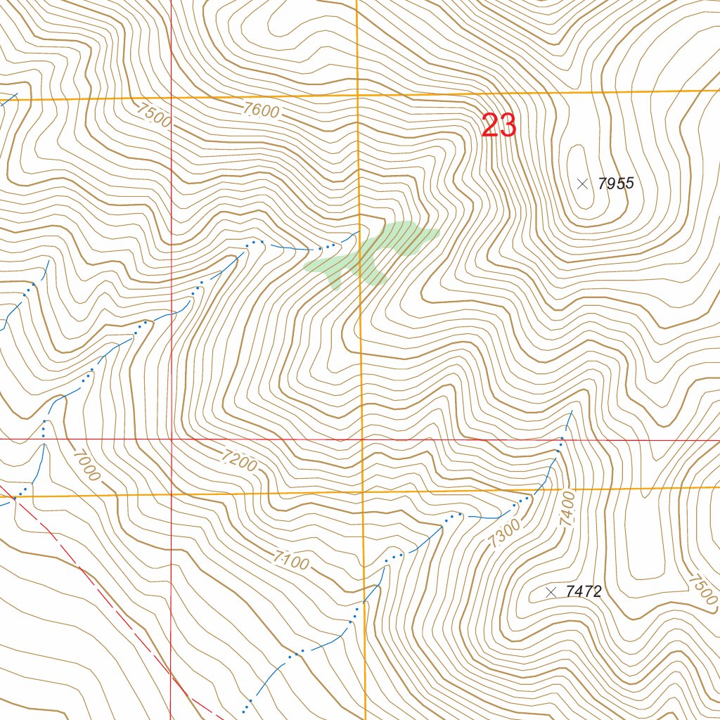 Antelope Peak, MT FSTopo Legacy Map by US Forest Service - Topo ...