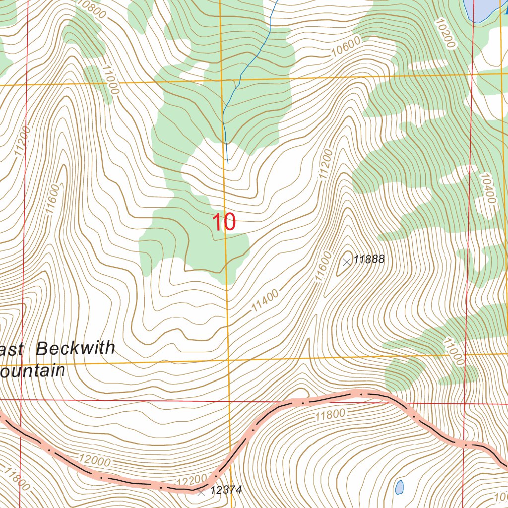 Anthracite Range, CO FSTopo Legacy Map by US Forest Service - Topo ...