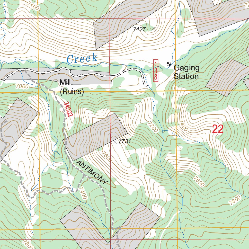 Antimony, UT FSTopo Legacy Map by US Forest Service - Topo | Avenza Maps