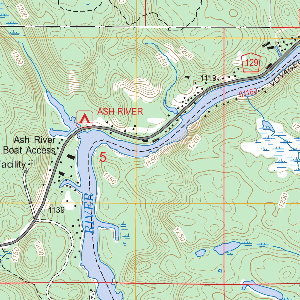 Ash River NE, MN FSTopo Legacy Map by US Forest Service - Topo | Avenza ...