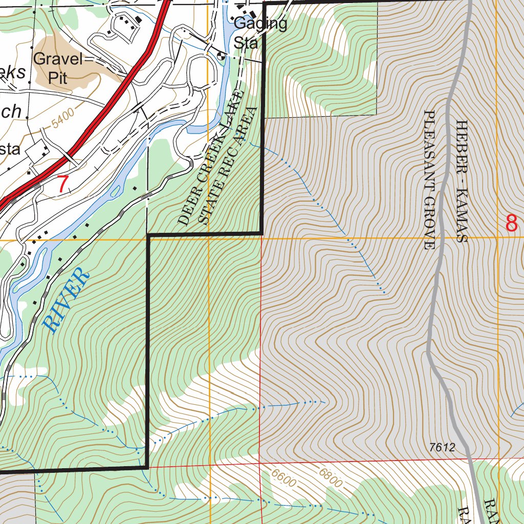 Aspen Grove, UT FSTopo Legacy Map by US Forest Service - Topo | Avenza Maps
